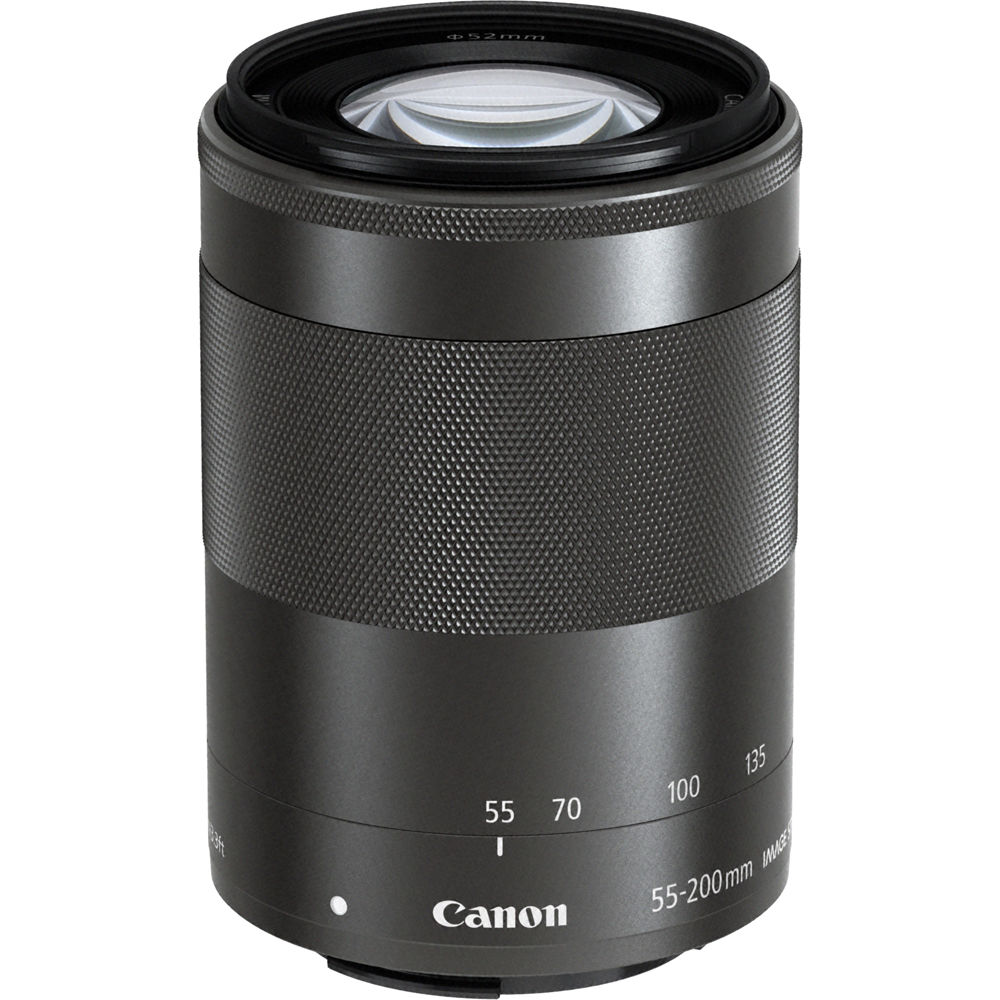 Canon EF M 55 200mm F 4 5 6 3 IS STM Lens Black 9517B002 B H Canon EF M 55 200mm F 4 5 6 3 IS STM Lens Black 9517B002 B H
