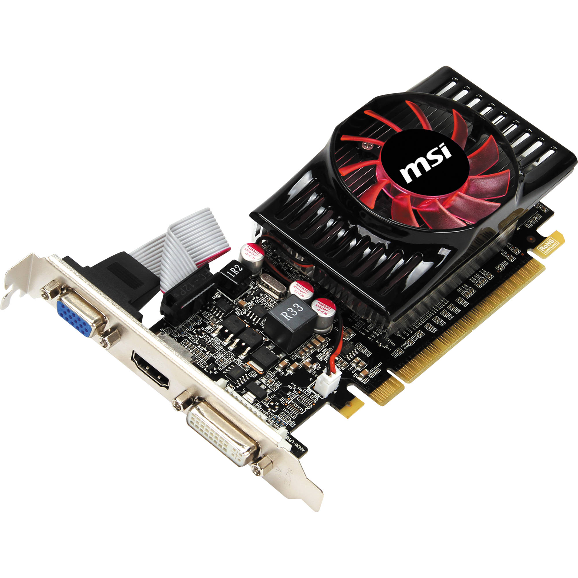 MSI GeForce GT 620 Graphics Card 2GB DDR3 N620GT MD2GD3 LP B H MSI GeForce GT 620 Graphics Card 2GB DDR3 N620GT MD2GD3 LP B H