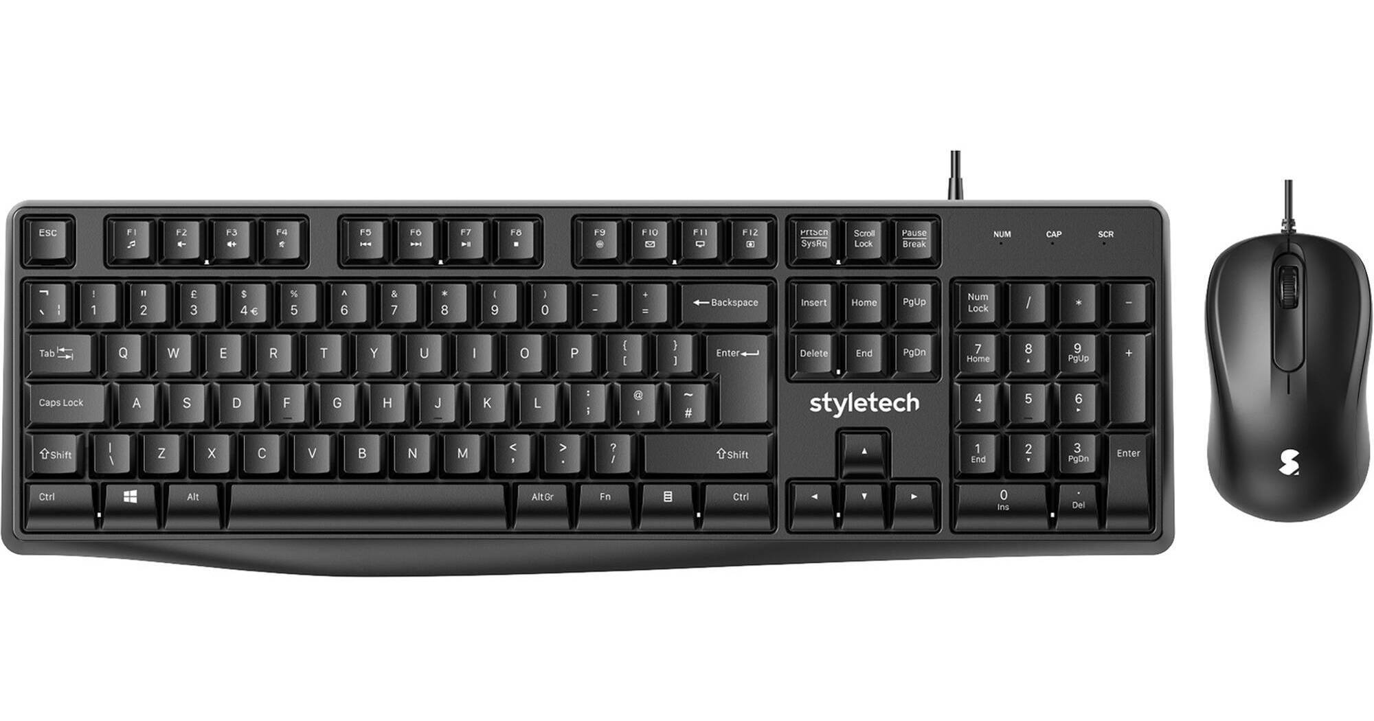 Styletech styletech MK100 Wired Keyboard and Mouse STY-MK100-US