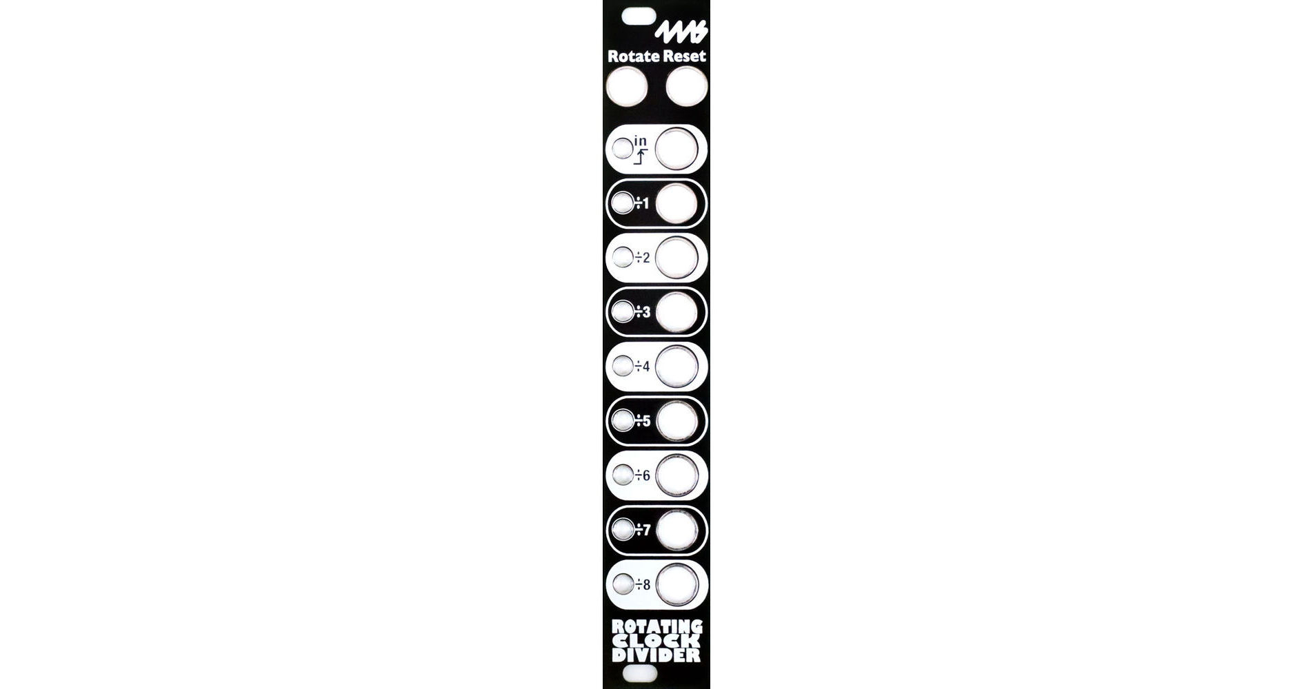 4ms Rotating Clock Divider Eurorack Module ROTATINGCLOCKDIVIDER