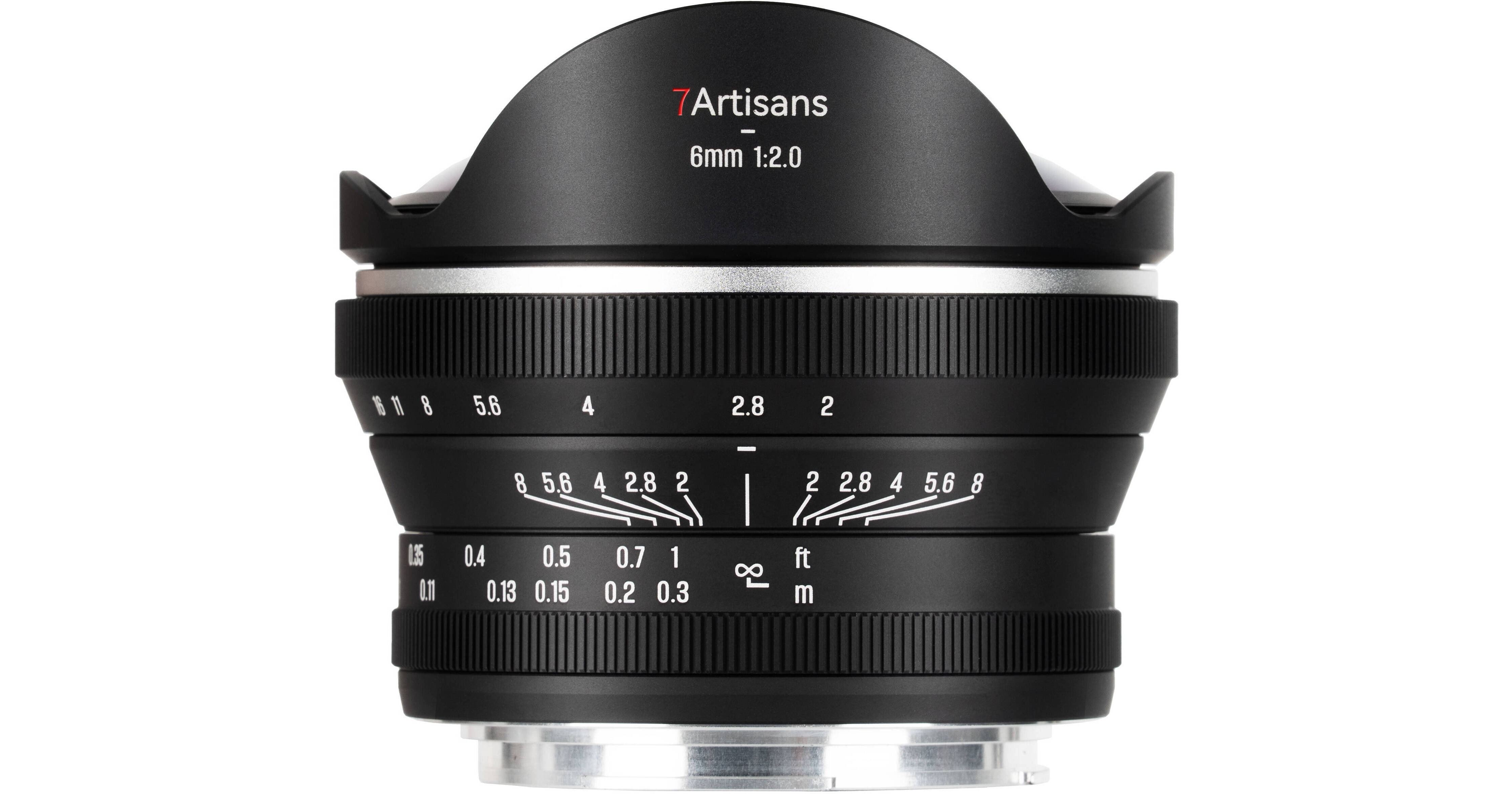 7Artisans 6mm f/2 Fisheye Lens (Canon RF) 6F2B-R B&H Photo Video