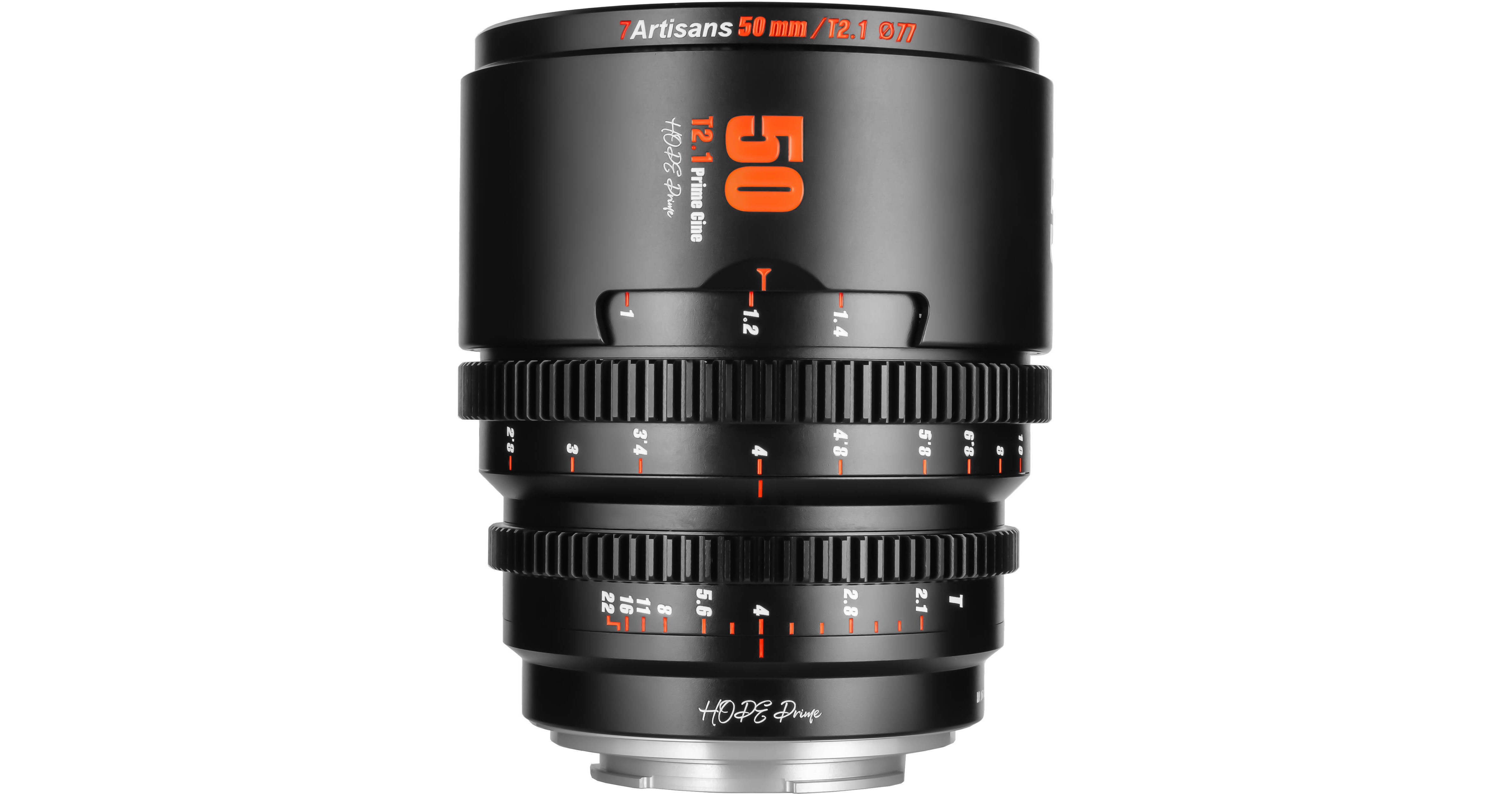 7Artisans 50mm T2.1 Hope S35 Cine Lens (Canon RF, Black)