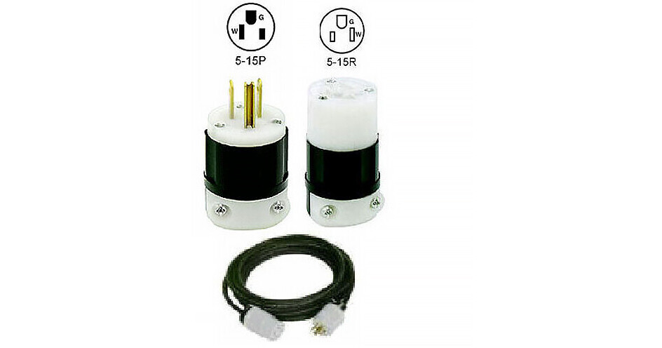 Altman 15' Edison Extension Cable - 2-Pin, Ground, EXT-12-PBG-15