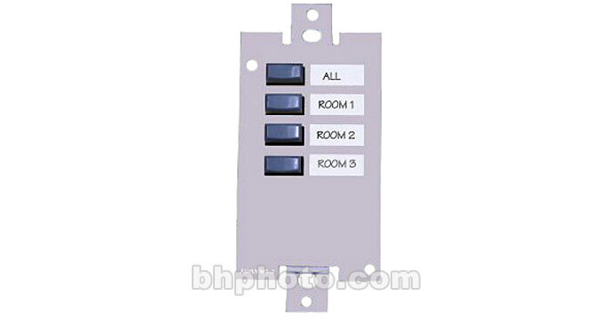 Ashly WR-2 - Wall-Mount 4-Position Preset Recall Remote WR-2 B&H
