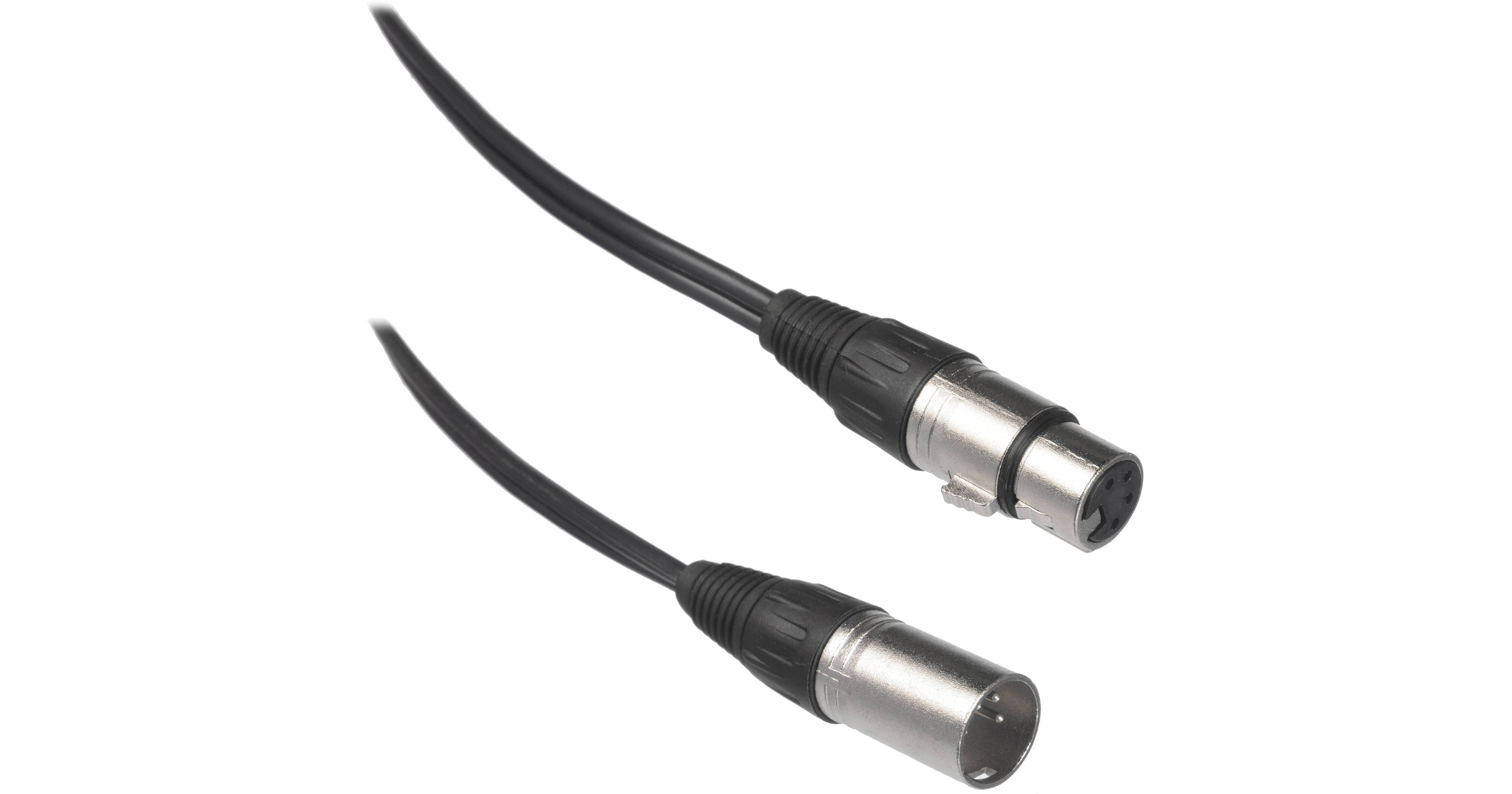 Bescor XLR-5MF 4-Pin XLR Male to Female Power Cable (5') XLR5MF