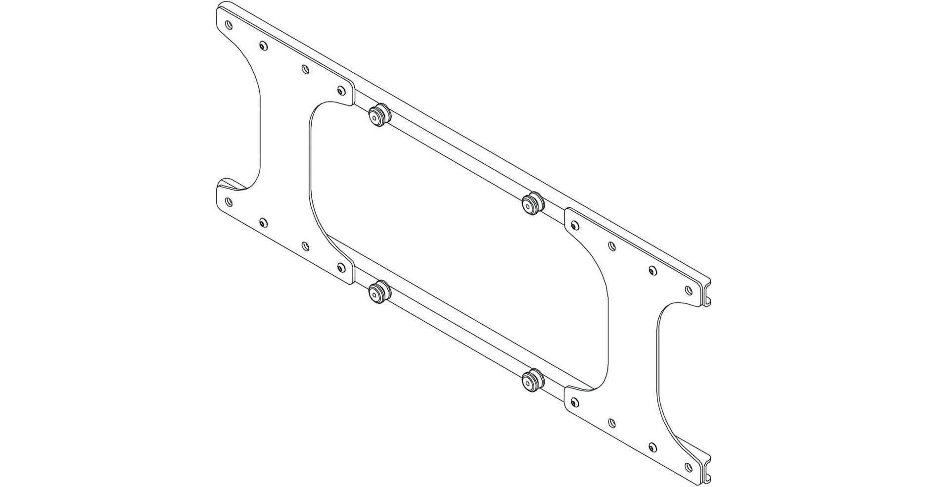 Chief MSB-6300 Custom Interface Bracket for Chief Wall MSB6300