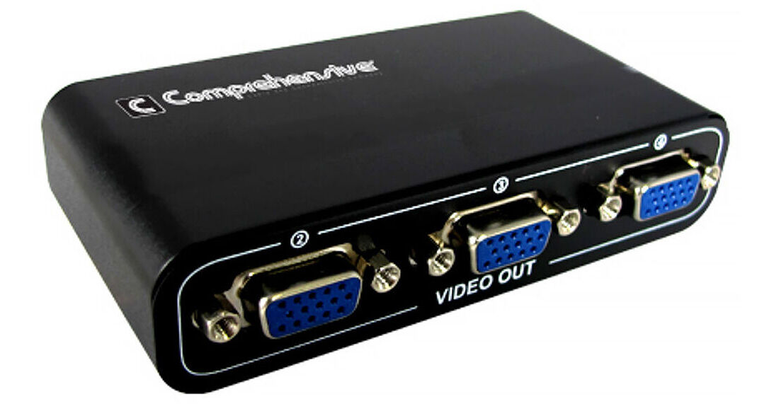 Comprehensive 1 x 4 High-Resolution VGA Distributi CDA-VGA104HD