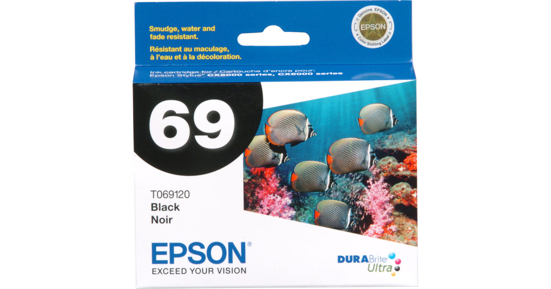 Epson 69 Black Ink Cartridge T069120-S B&H Photo Video