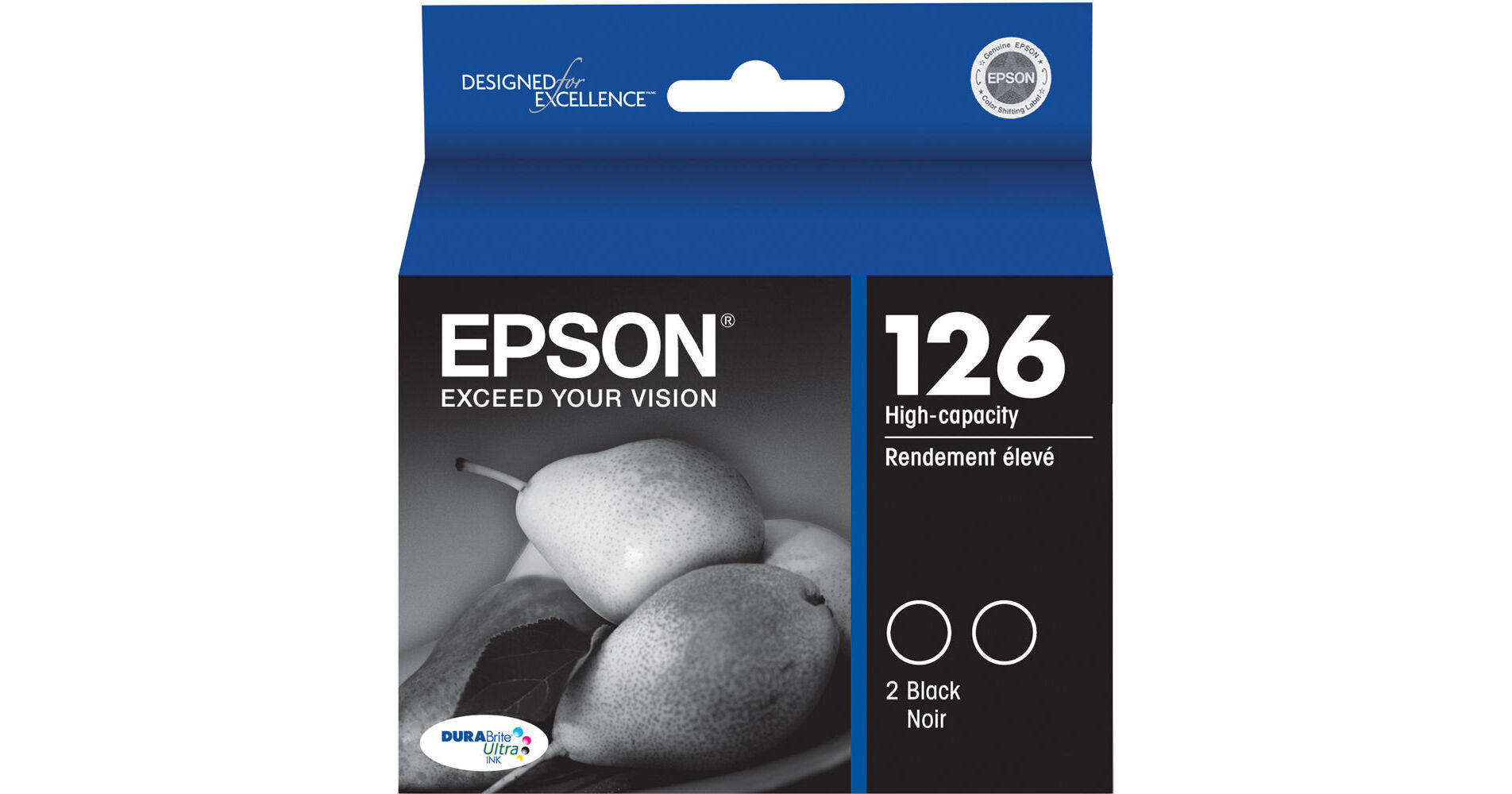 Epson T126120-D2 126 Dual Pack High-Capacity Black Ink