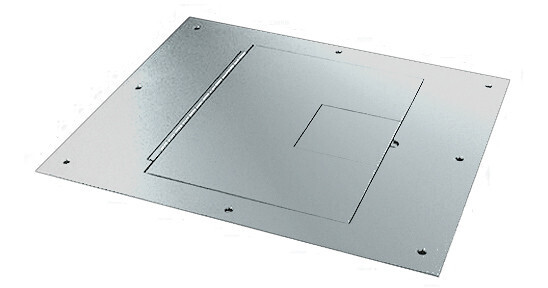 FSR FL-500P-SS Cover with Hinged Door [No Flange] FL-500P-SS-C