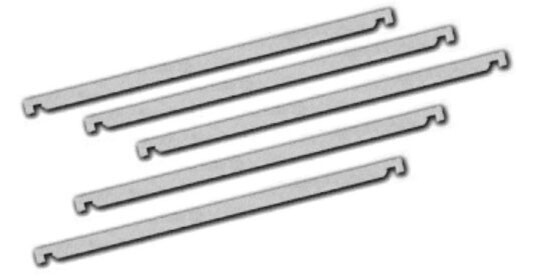 Print File Letter-Size Hanger Spine Bar, (4 Packs of 25) B&H
