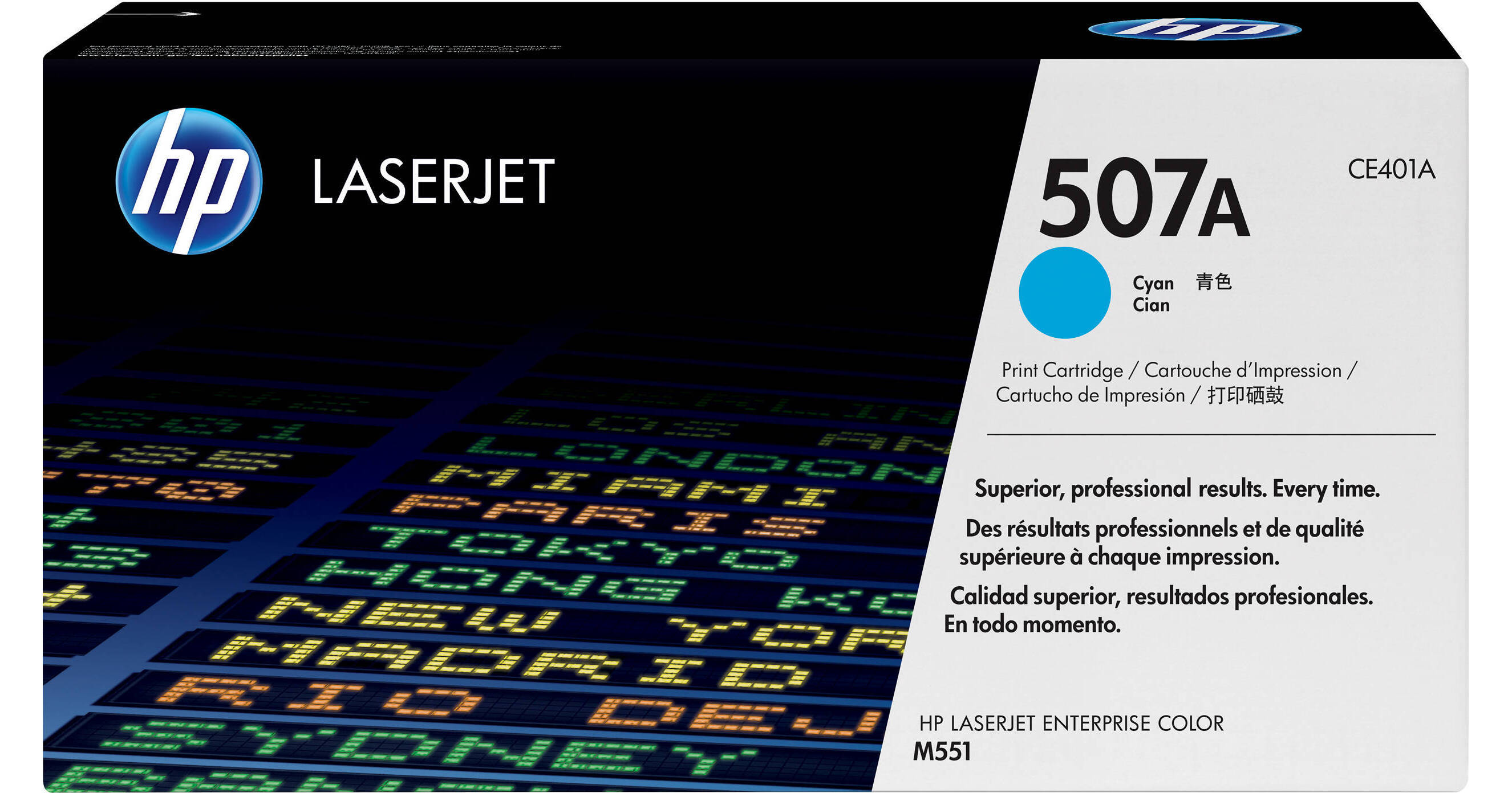HP 507A Cyan LaserJet Toner Cartridge CE401A B&H Photo Video