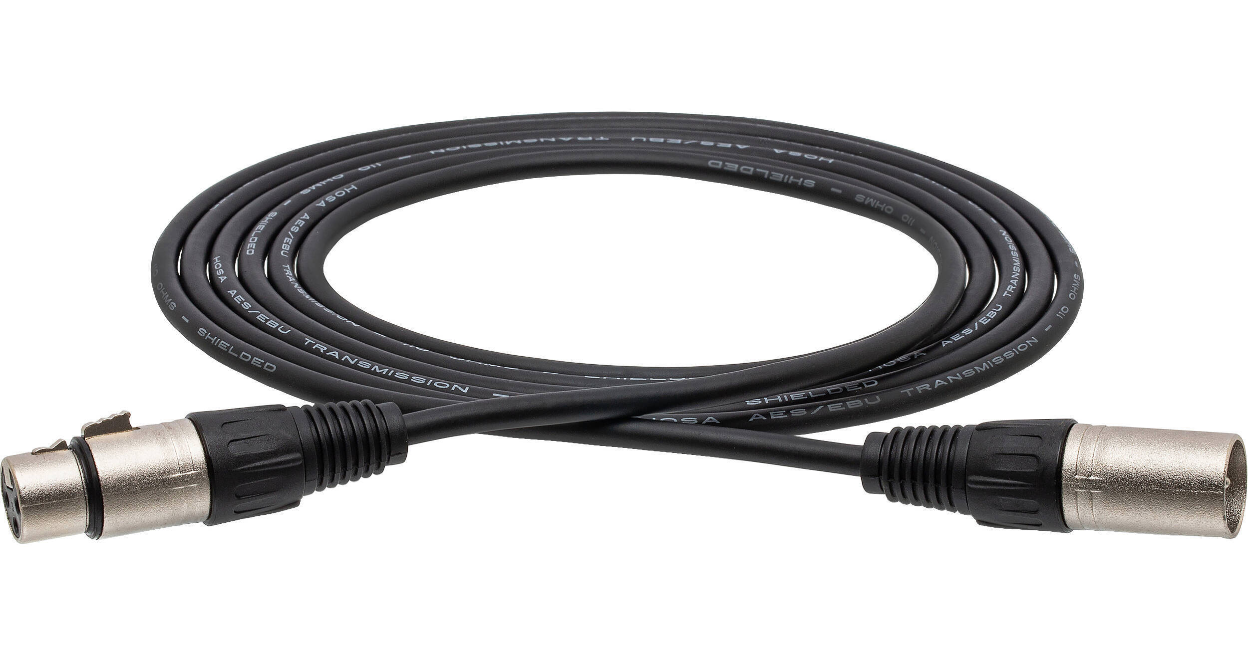 Hosa Technology AES/EBU XLR Male to XLR Female Cable - 50'