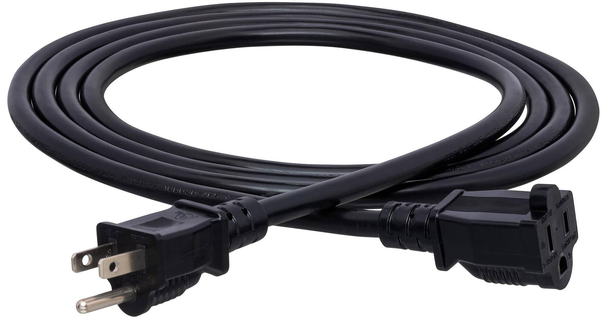 Hosa Technology Power Extension Cord (14 AWG, Black, 15')
