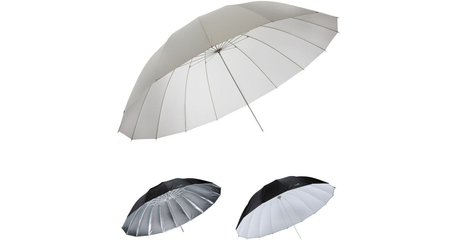 Impact 7' Parabolic 3 Umbrella Kit UP-7KM B&H Photo Video