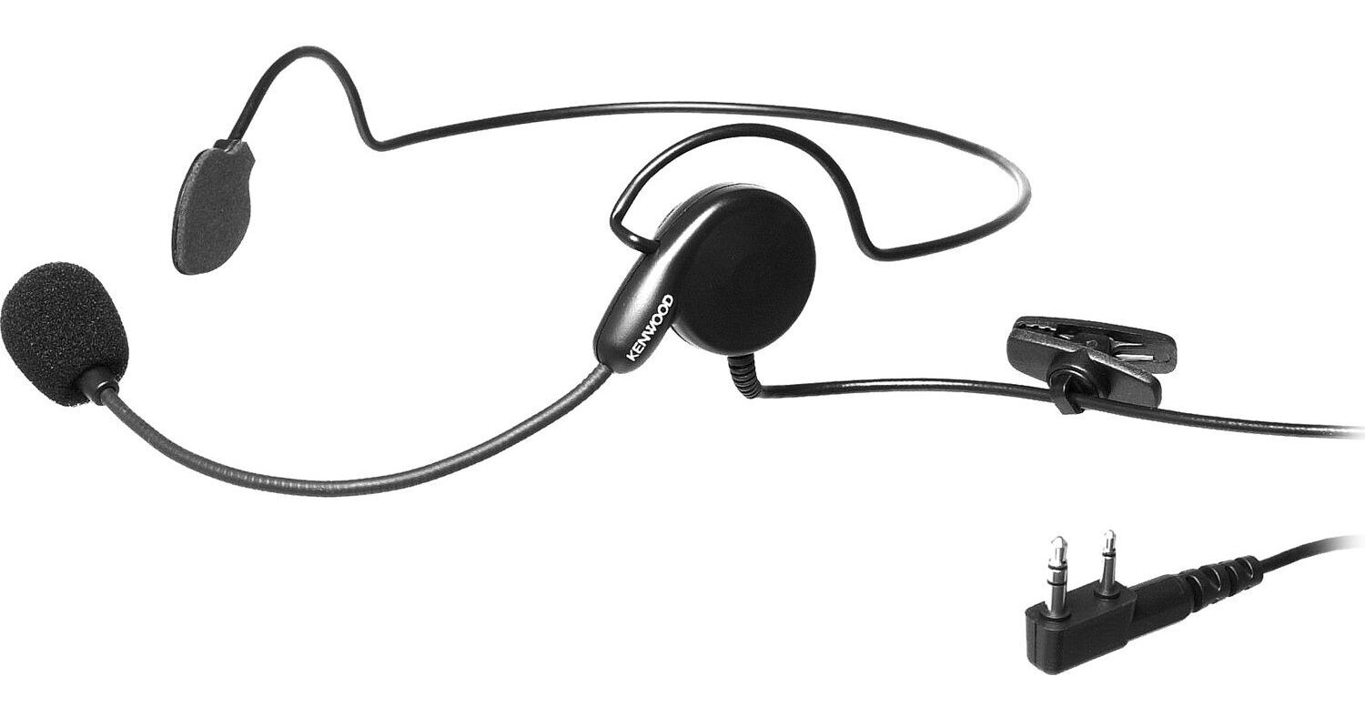 Kenwood KHS-22 Headset with PTT KHS-22 B&H Photo Video