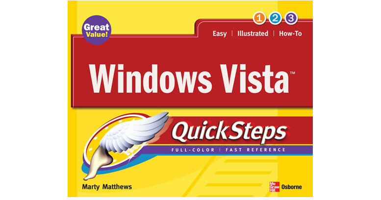 McGraw-Hill Book: Windows Vista QuickSteps 72263822 B&H Photo