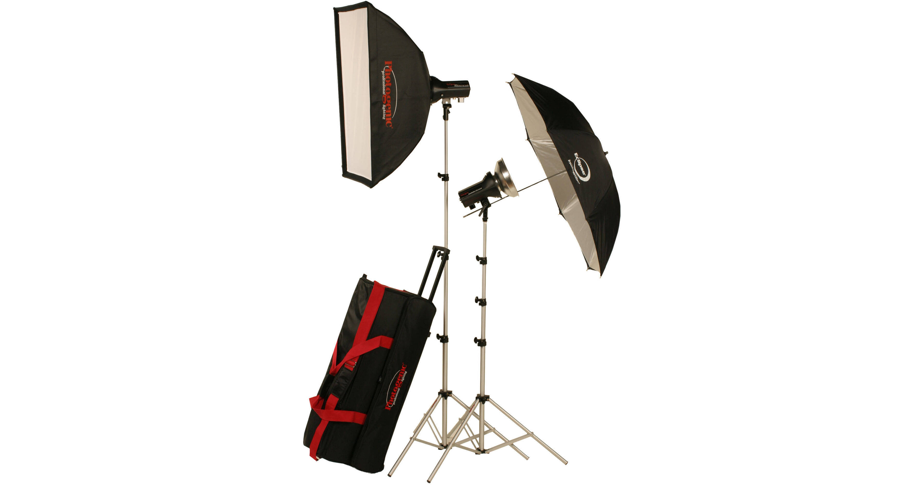 Photogenic AKC645BK 640W/s Studio 2 Light Kit (AC/DC) 900115 B&H