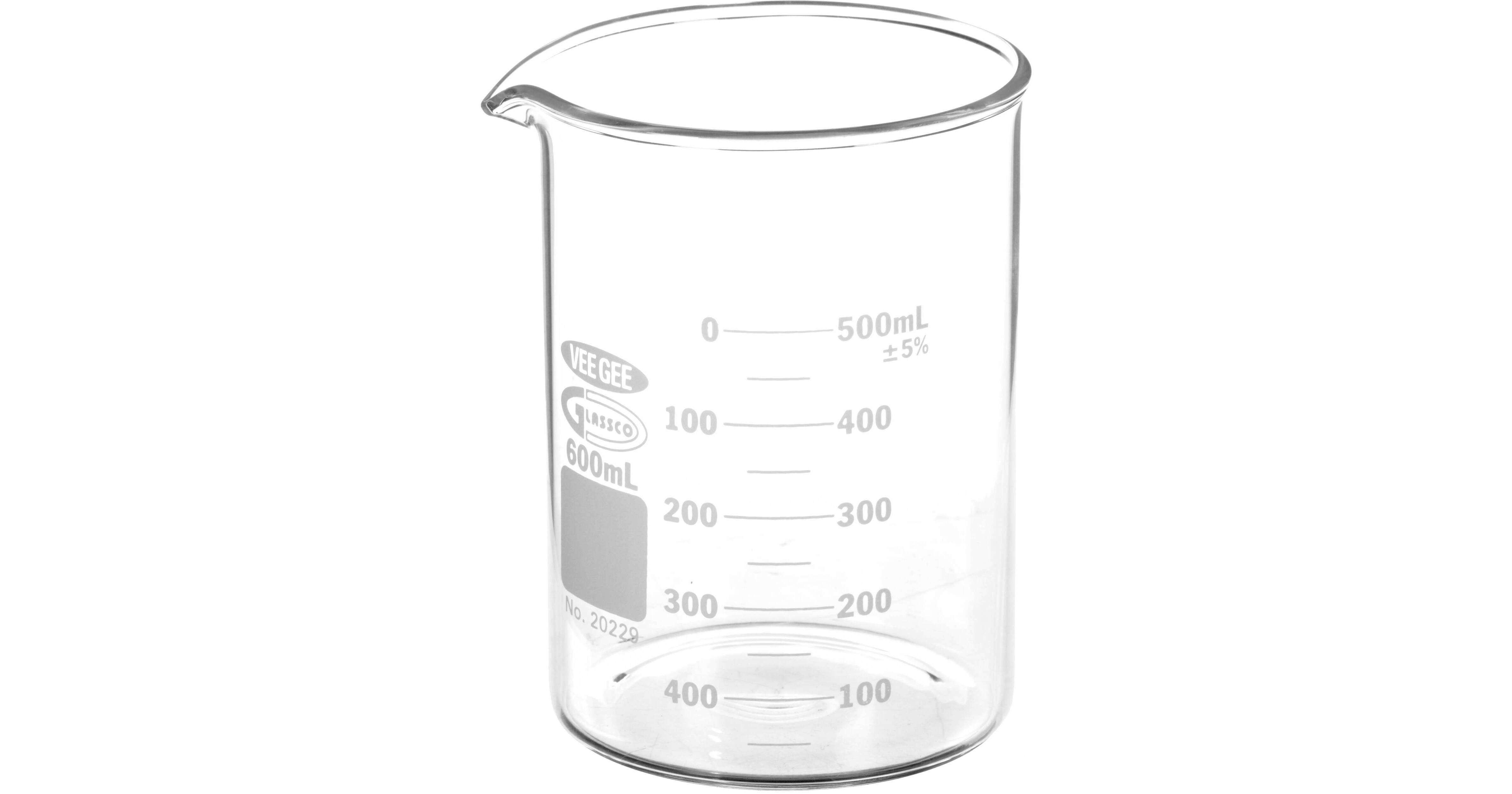 Photographers' Formulary Glass Beaker - 600ml 09-0095 B&H Photo