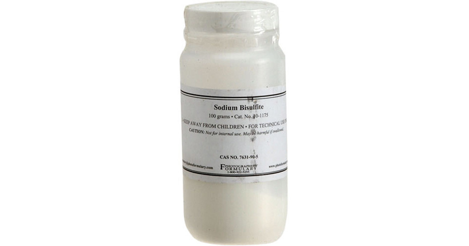 Photographers' Formulary Sodium Bisulfite (100g) 10-1175 100G