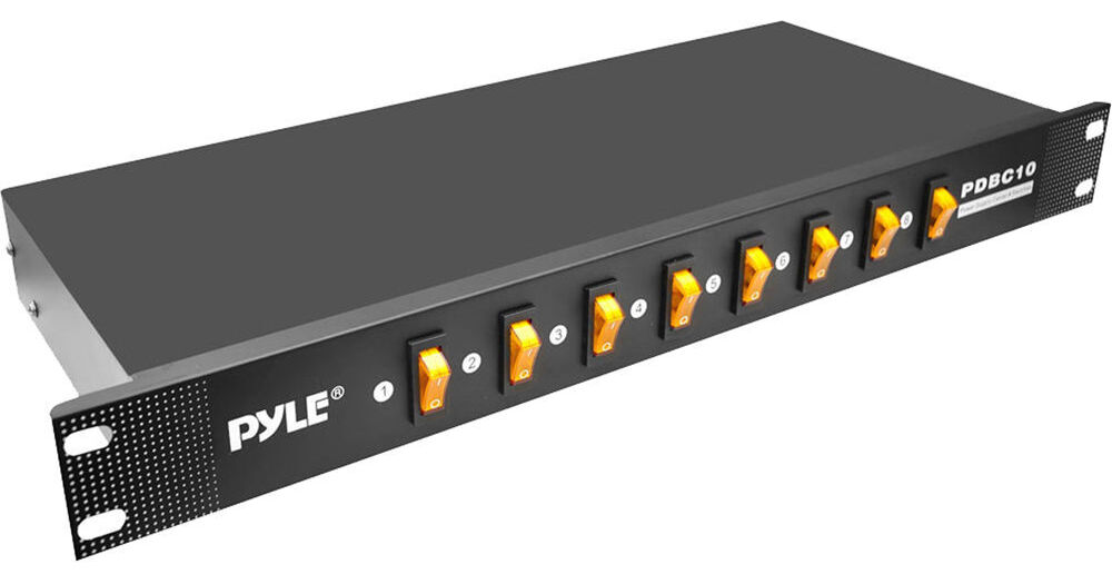 Pyle Pro PDBC10 Switchable 8 Outlet Rack Mount Power Supply