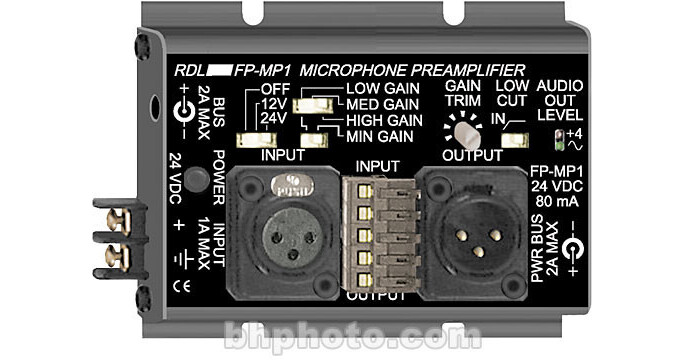 RDL FP-MP1 Microphone Preamplifier FP-MP1 B&H Photo Video