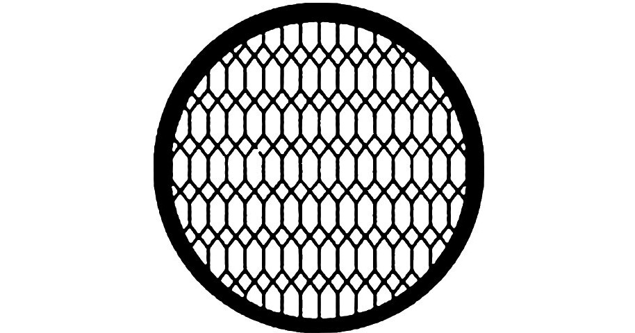 Rosco Steel Gobo #7597 - Diamond Lattice - Size E 250775970375