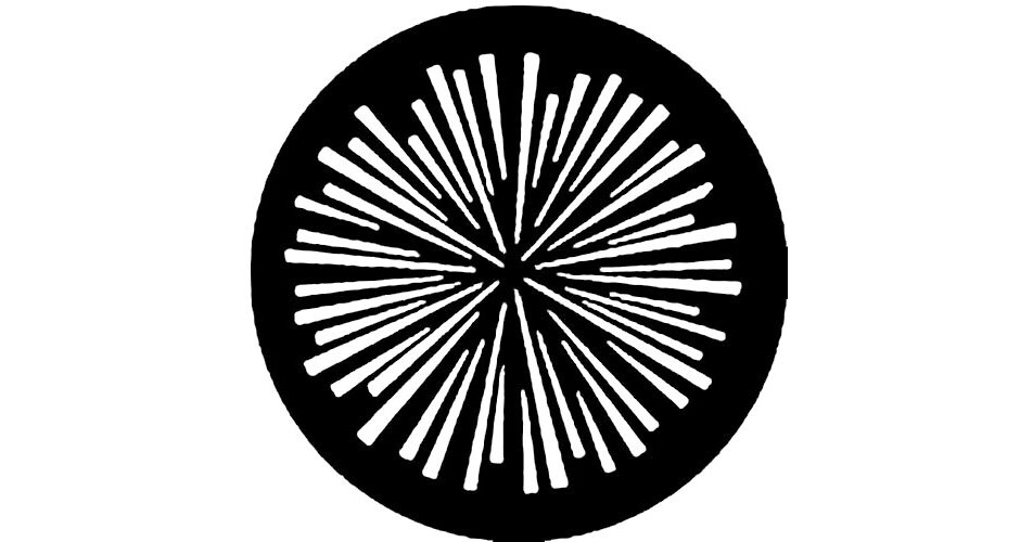 Rosco Steel Gobo #7751 - Radial Lines - Size E 250777510375 B&H