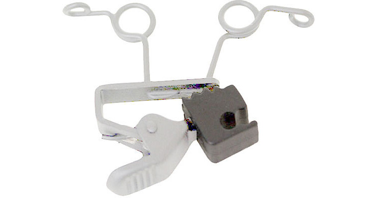 Sanken Double Microphone Clip 10-Pack (White) HC-11W-WH B&H