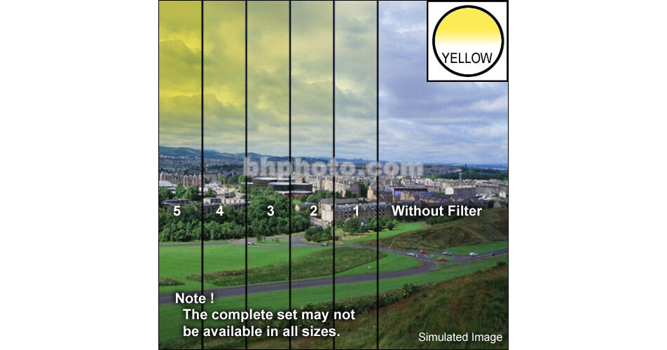 Tiffen 3 x 4" 2 Yellow Hard-Edge Graduated Filter 34CGY2HV B&H