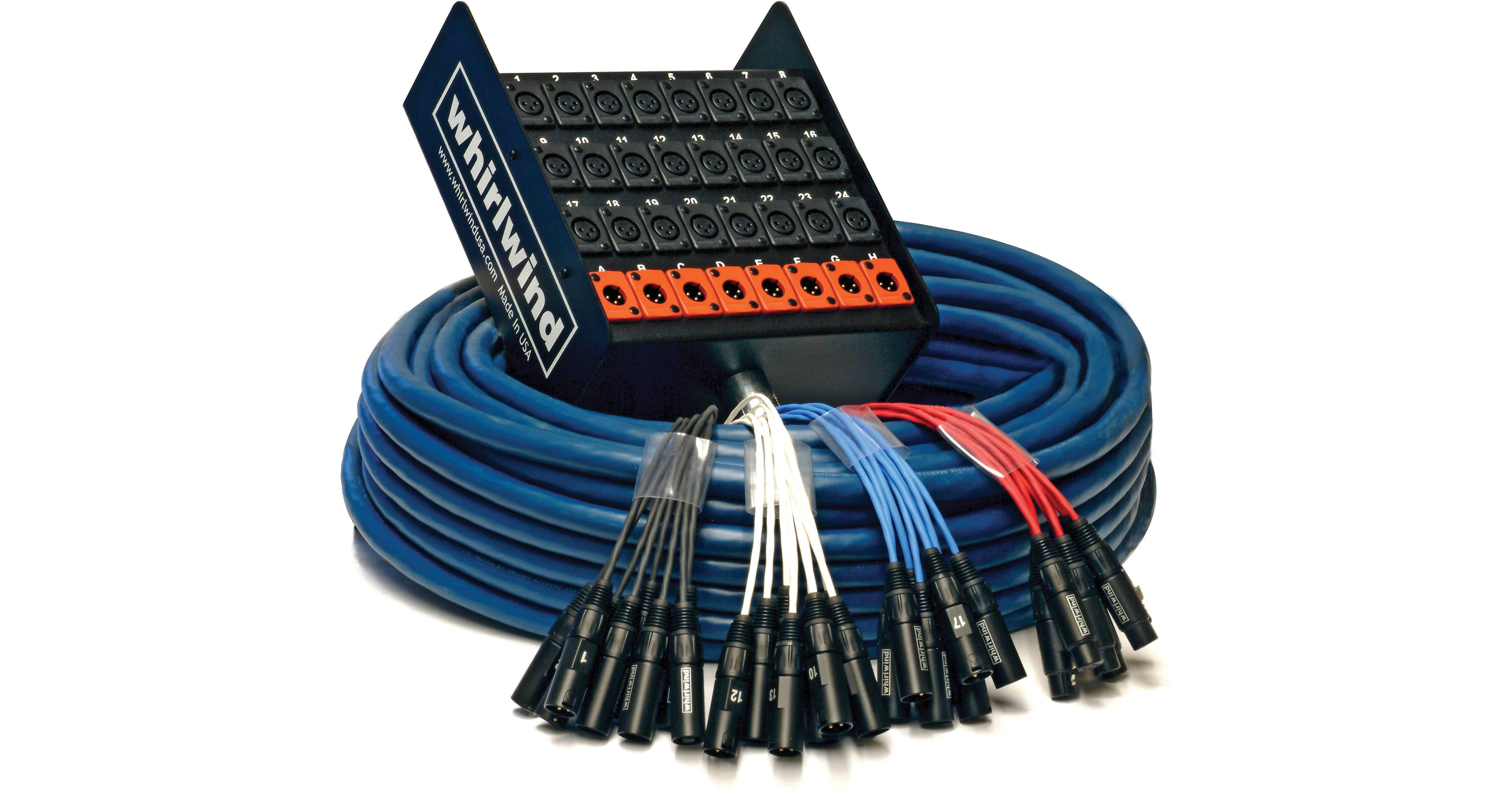 Whirlwind Medusa Standard 24 Channel Inputs / 8 x MS-24-8-XL-050