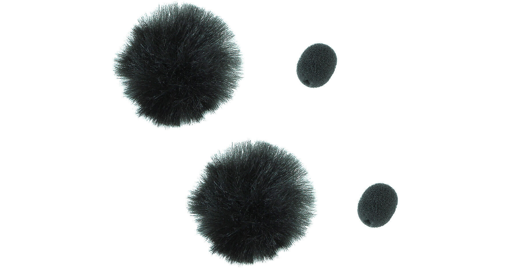 Eastwind Audio Lavalier Foam and Fur Shields LAV-FFWS-BK2 B&H