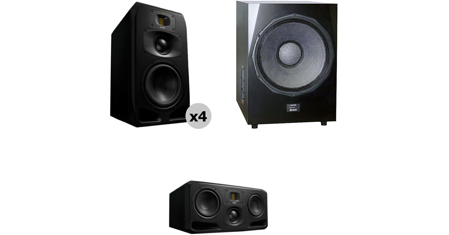 Adam Professional Audio Queens - 5.1 Bundle with S3 THE QUEENS