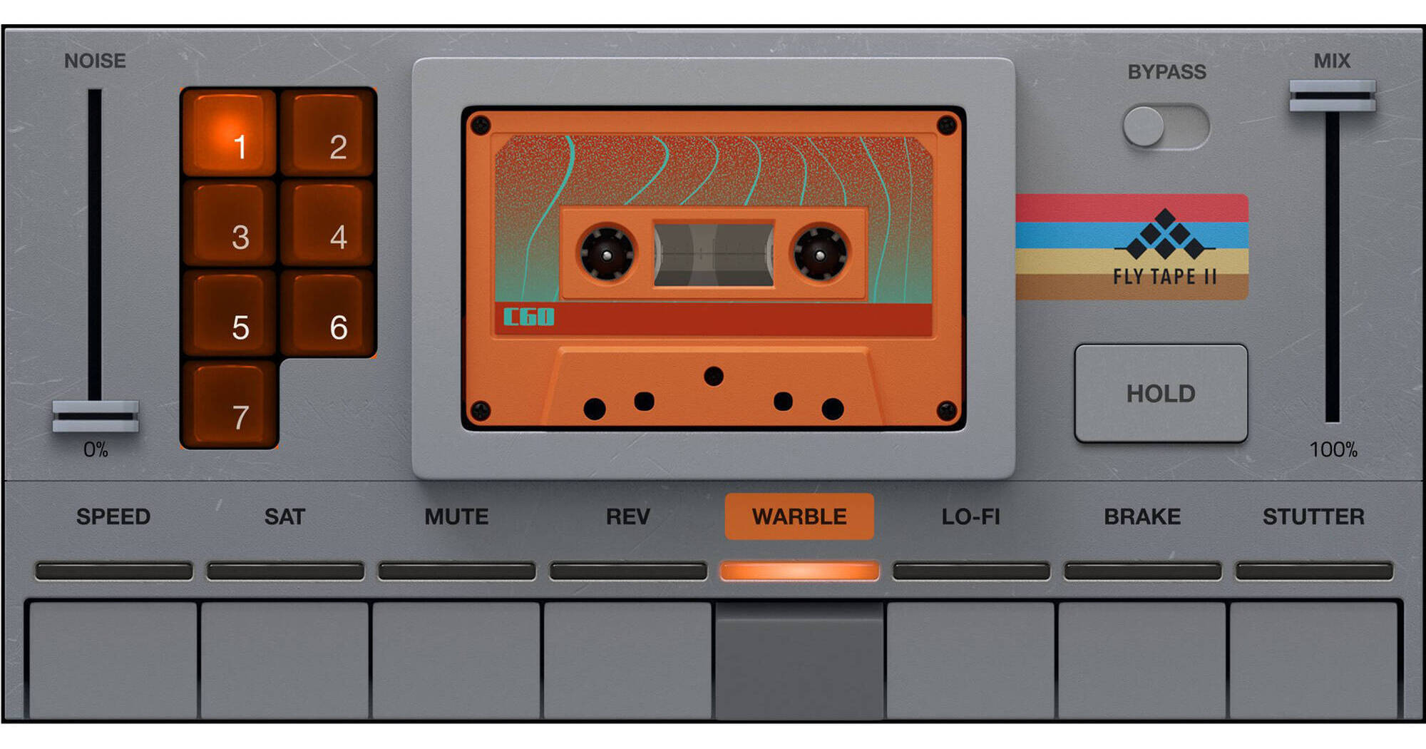 AIR Music Technology Fly Tape II Audio Effect Plug-In FLY TAPE