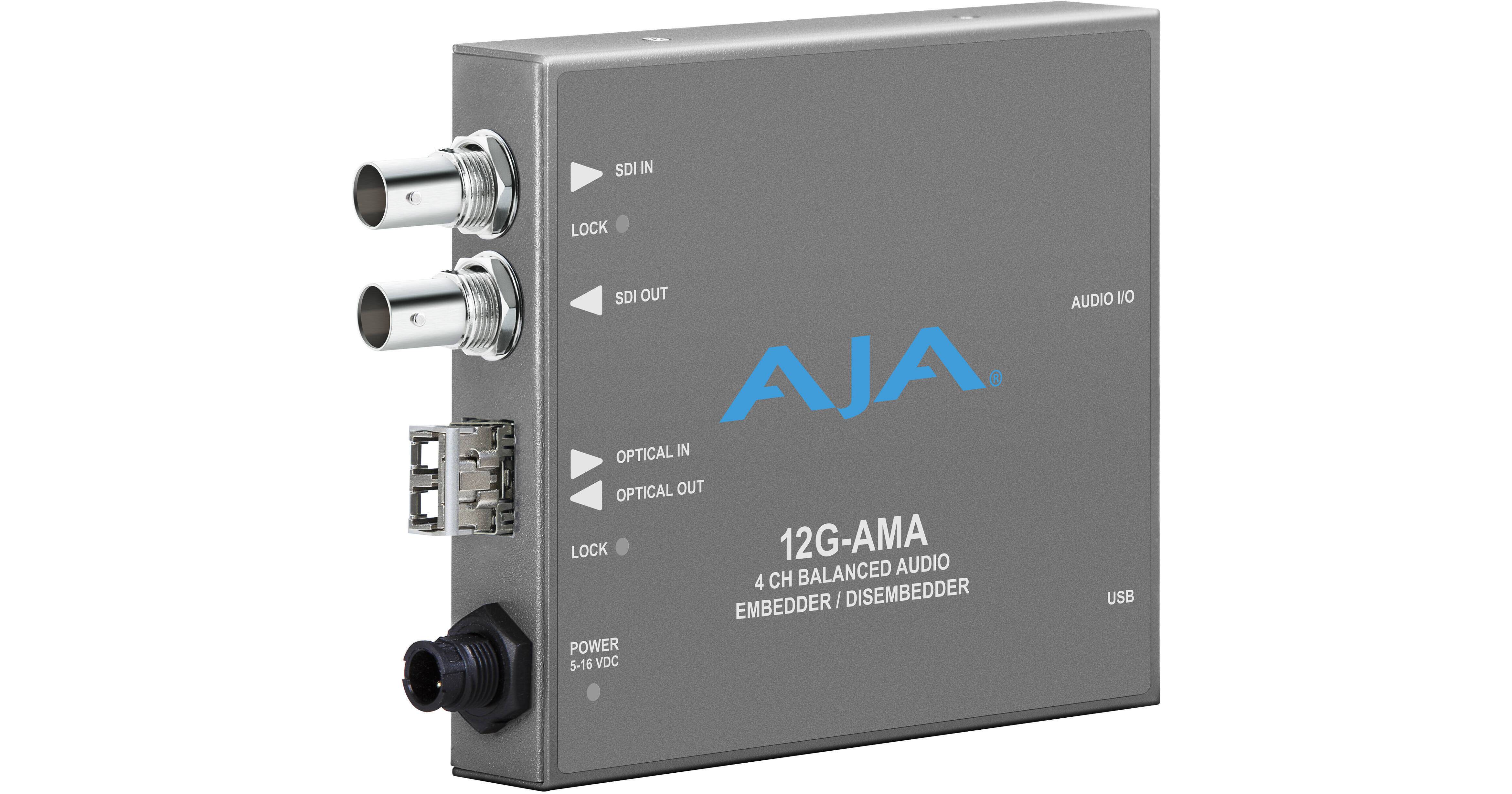 AJA 12G-SDI Input and Output up to 4K/UltraHD with LC 12G-AMA-TR