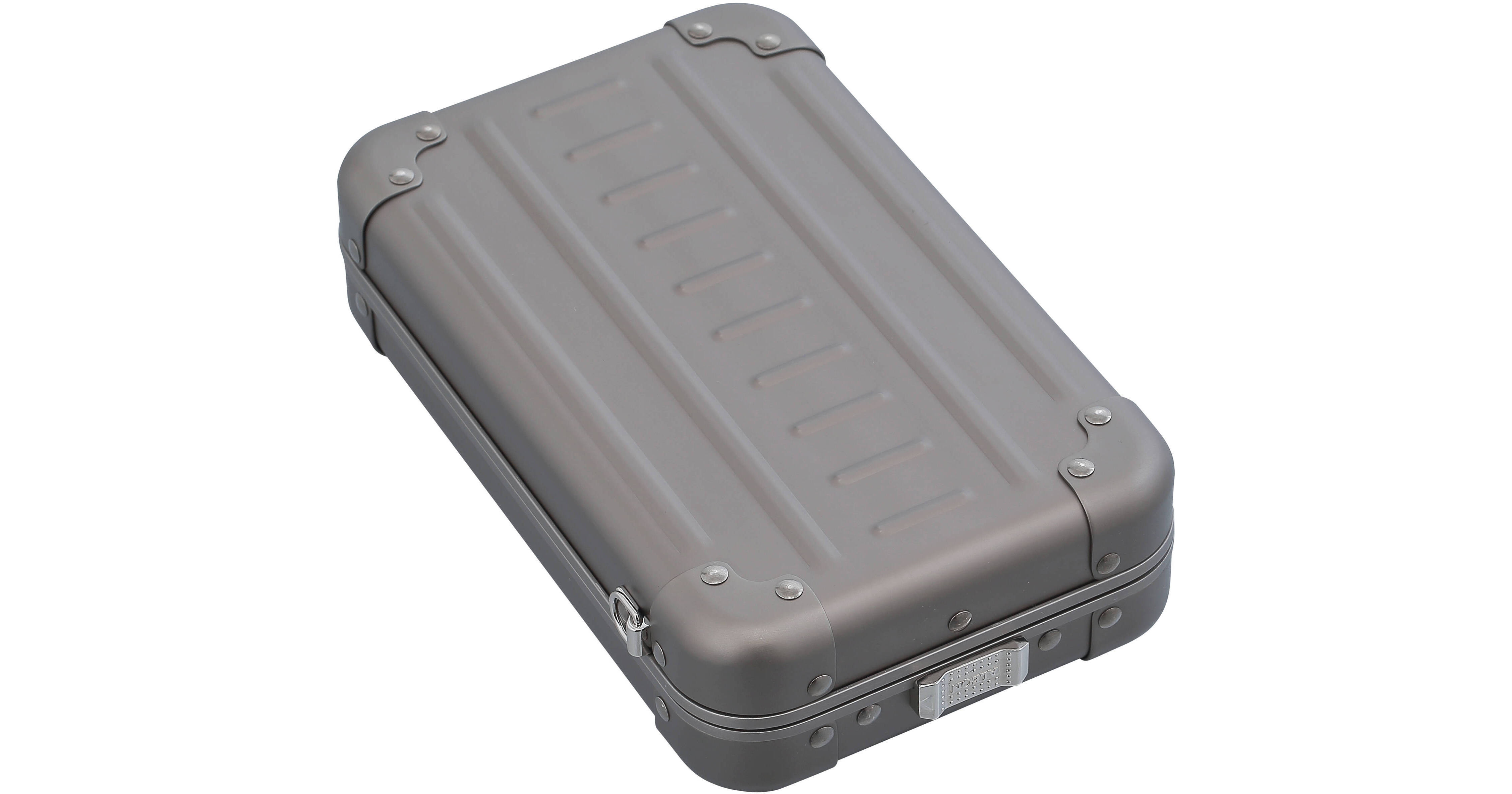 Aleon Vertical Aluminum Hard-Shell Crossbody Case AC-1905V-BR