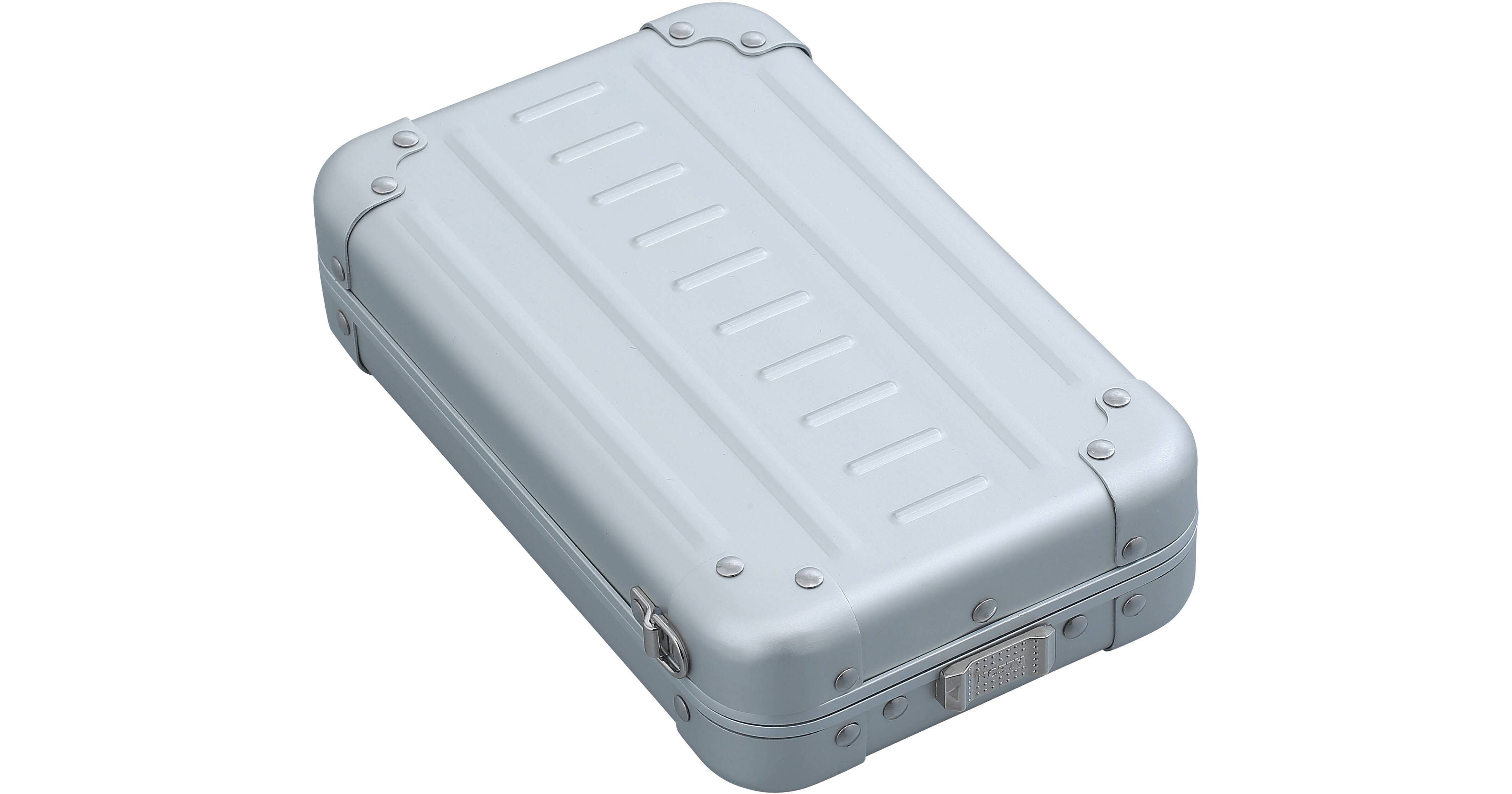 Aleon Vertical Aluminum Hard-Shell Crossbody Case AC-1905V-PL