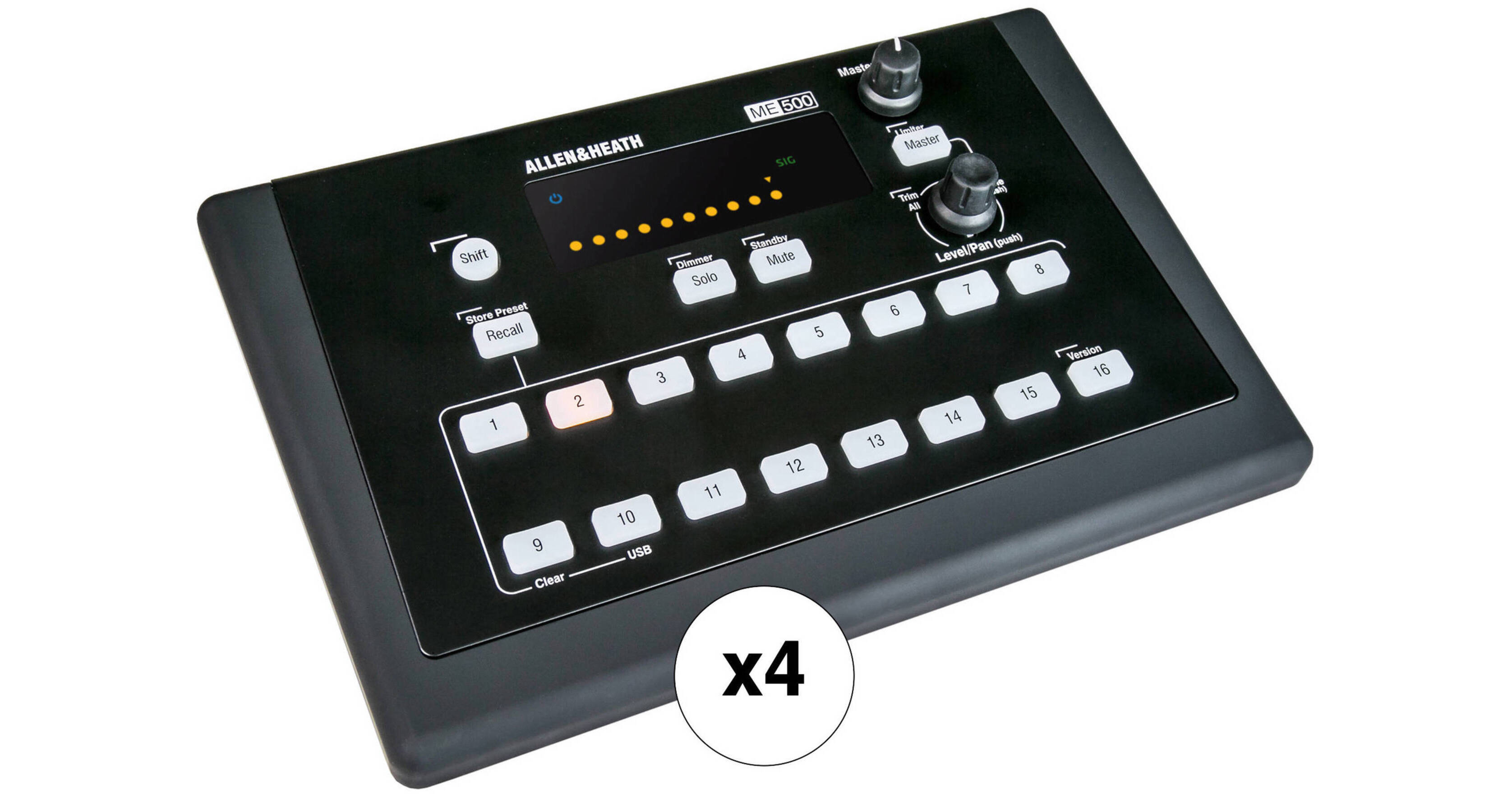 Allen & Heath ME-500 16-Channel Personal Mixer Kit (4-Pack) B&H