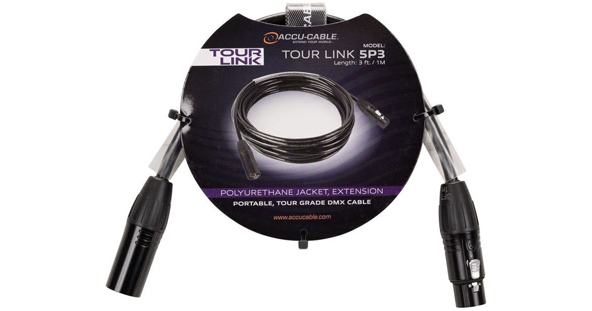 American DJ Tour Link 5P3 Professional Accu-Cable TOUR LINK 5P3