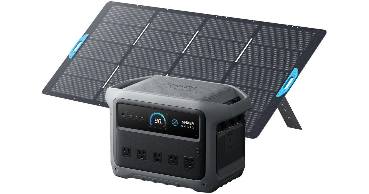 Anker Solix C1000 Gen2 Portable Power Station with 400W B17631A4