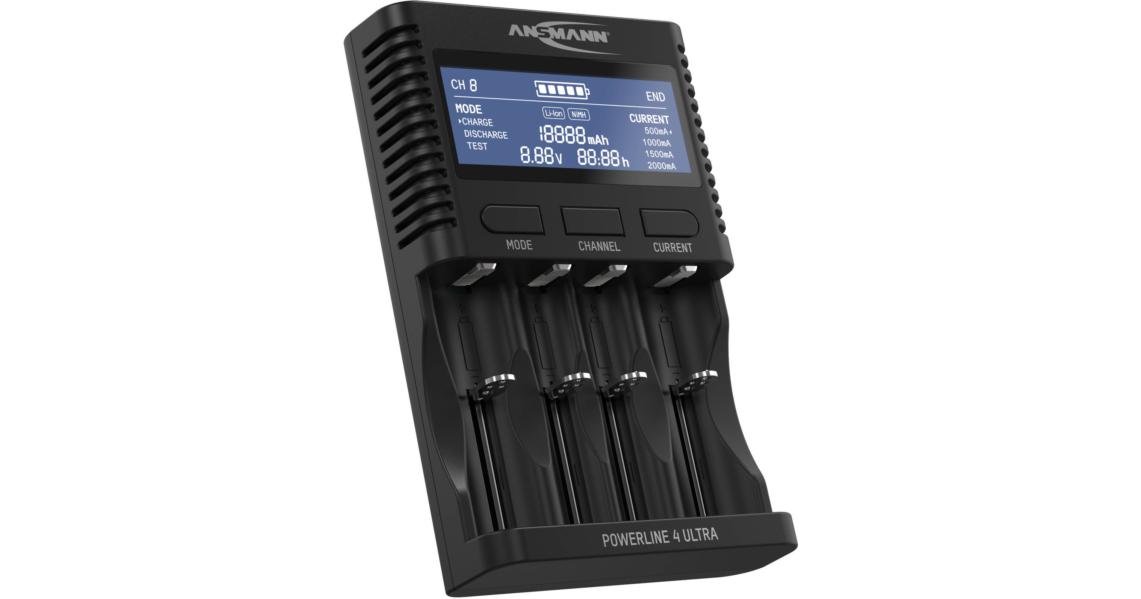 Ansmann Powerline 4 Ultra Battery Charger for NiMH & 1001-0080
