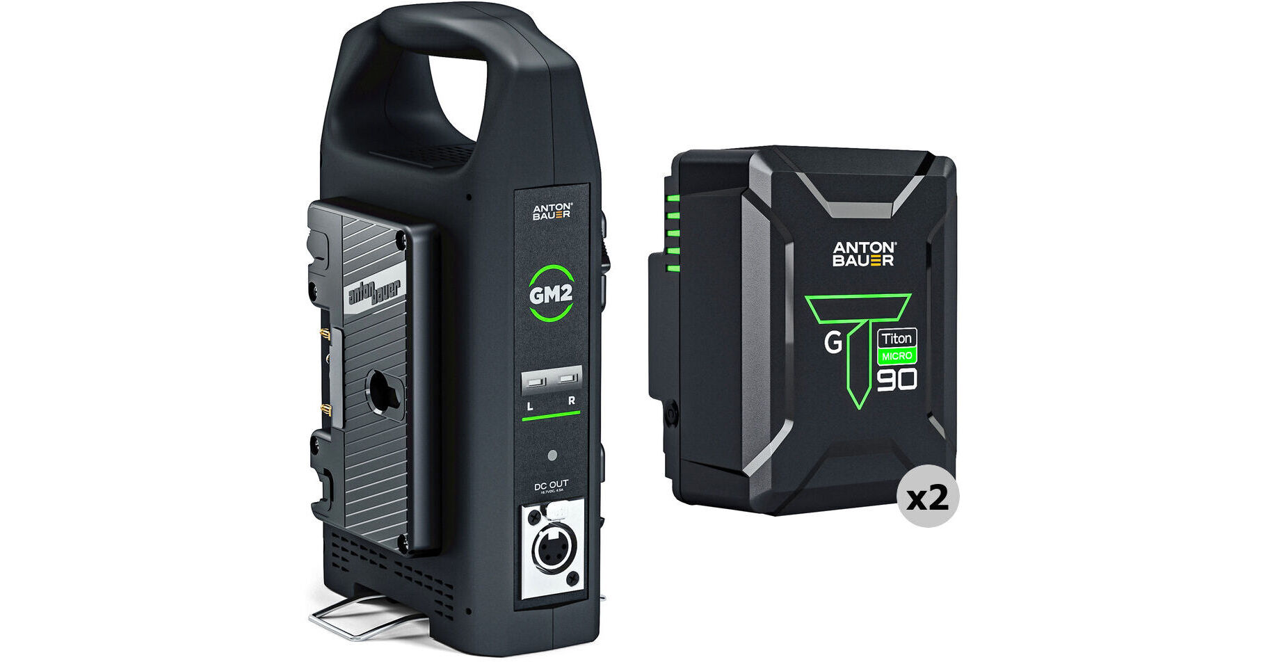 Anton/Bauer Titon Micro 90 2-Battery Kit with GM2 Dual-Bay