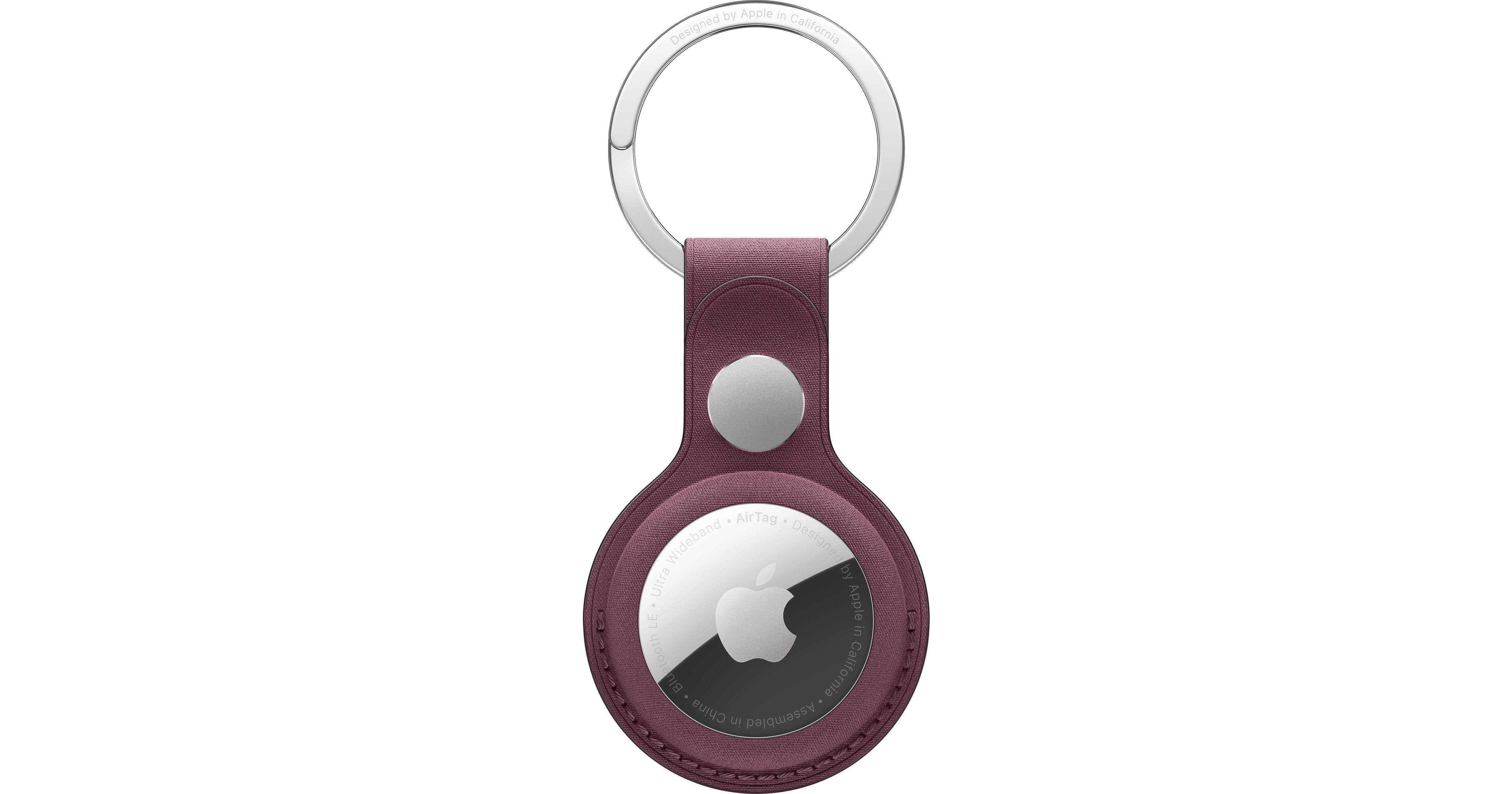 Apple AirTag FineWoven Key Ring (Mulberry) MT2J3ZM/A B&H Photo
