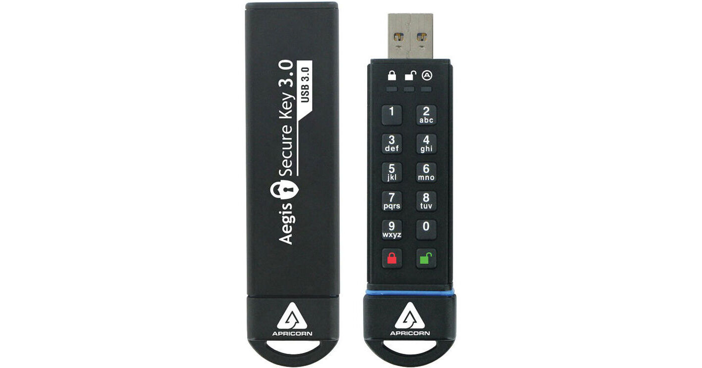 Apricorn 16GB Aegis Secure Key USB-A 3.2 Gen 1 Flash ASK3-16GB