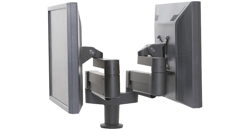 Argosy Dual Twin Independent Monitor Arm for 4 MONITOR ARM-D1T-B