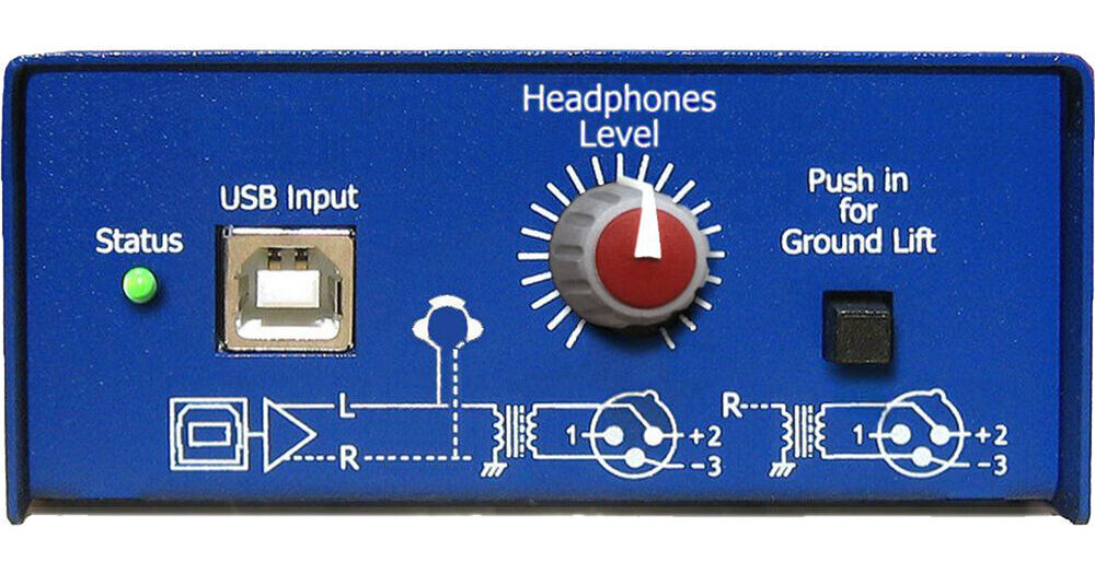 ARX ARX Audibox USB DI HP High-Resolution USB to XLR USB-DI HP