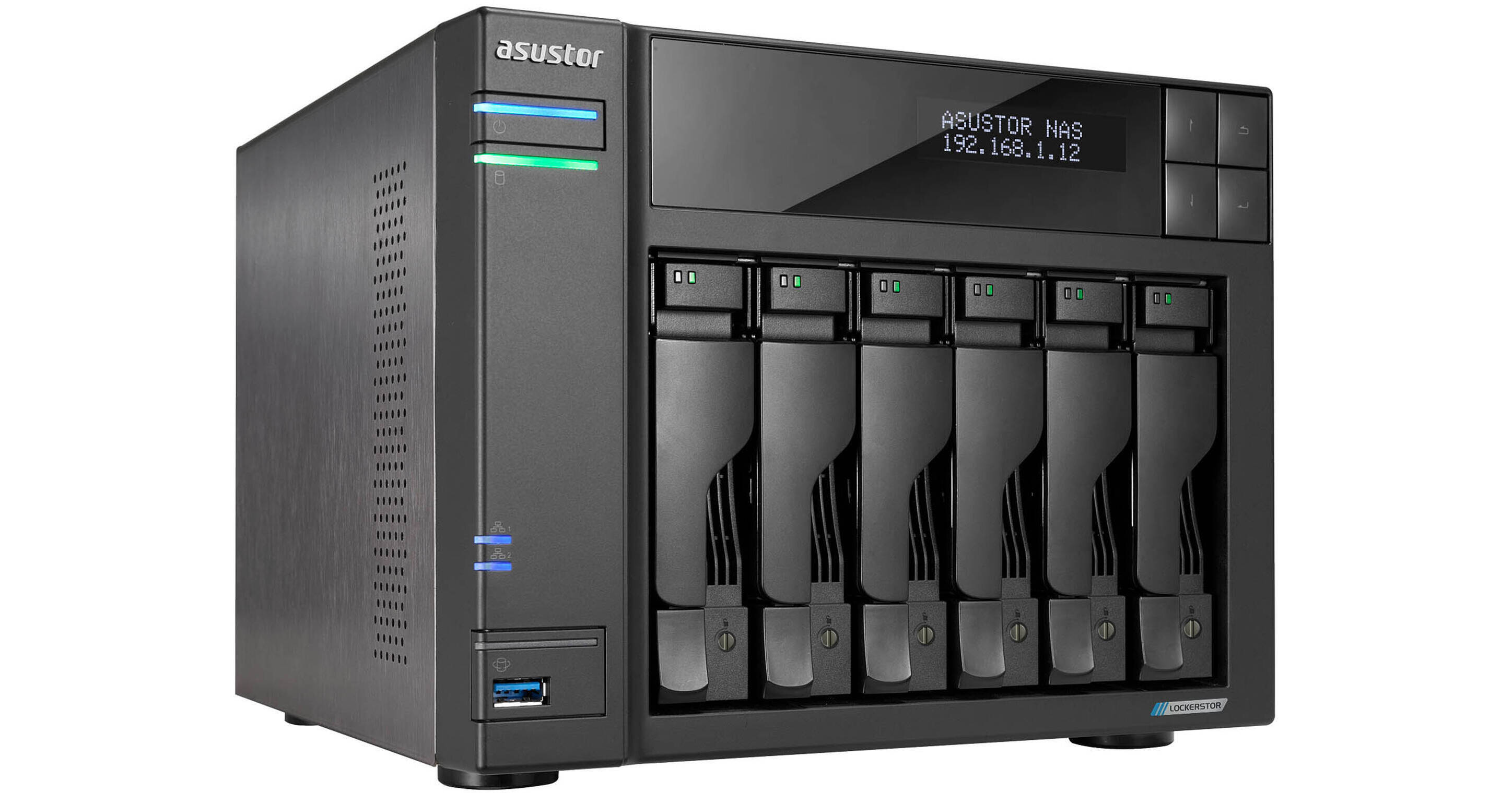 Asustor Lockerstor 6 Gen2+ 6-Bay NAS Enclosure AS6706T V2 B&H