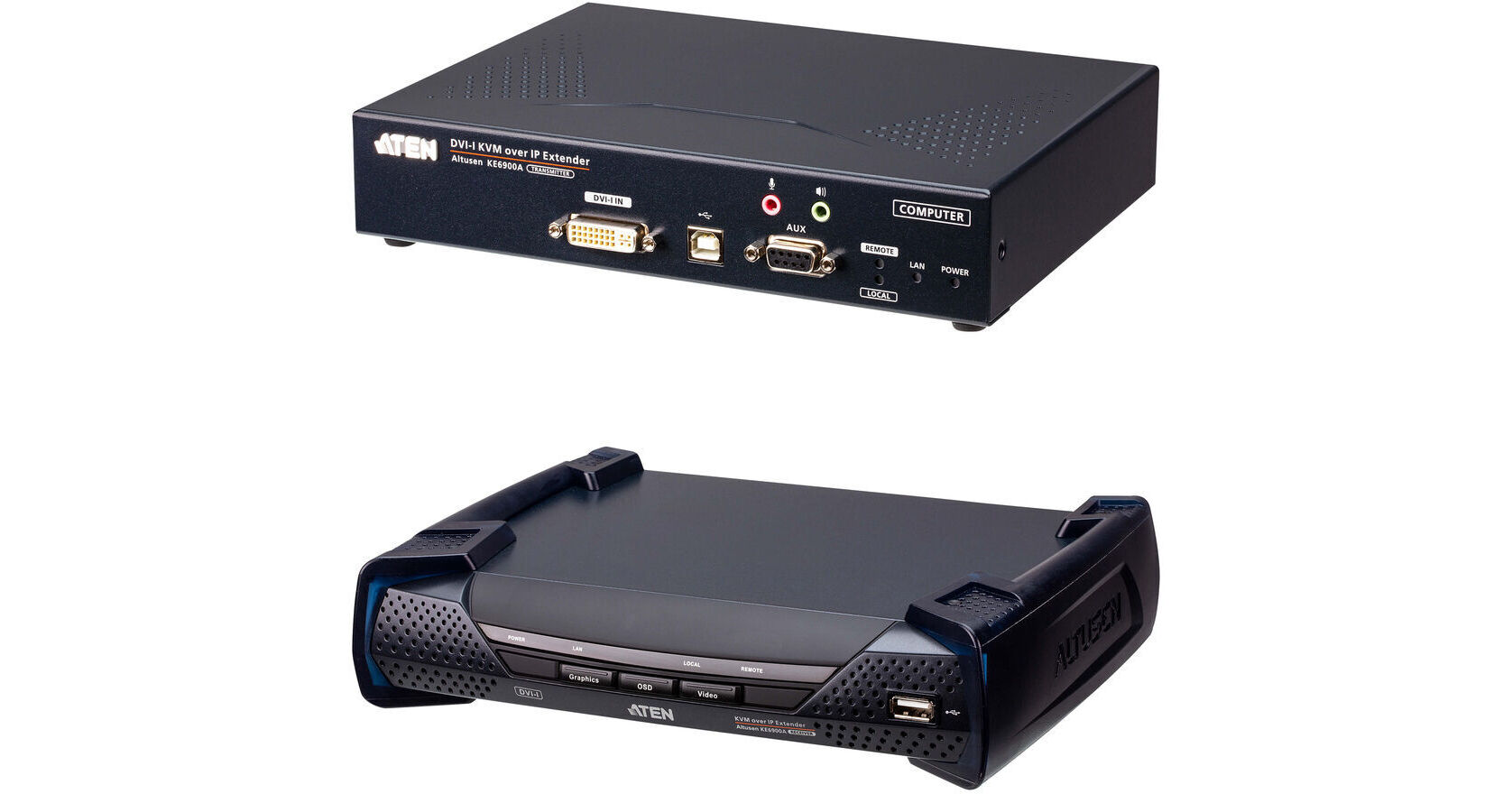 ATEN DVI-I Single-Display KVM over IP KE6900AKIT01 B&H Photo