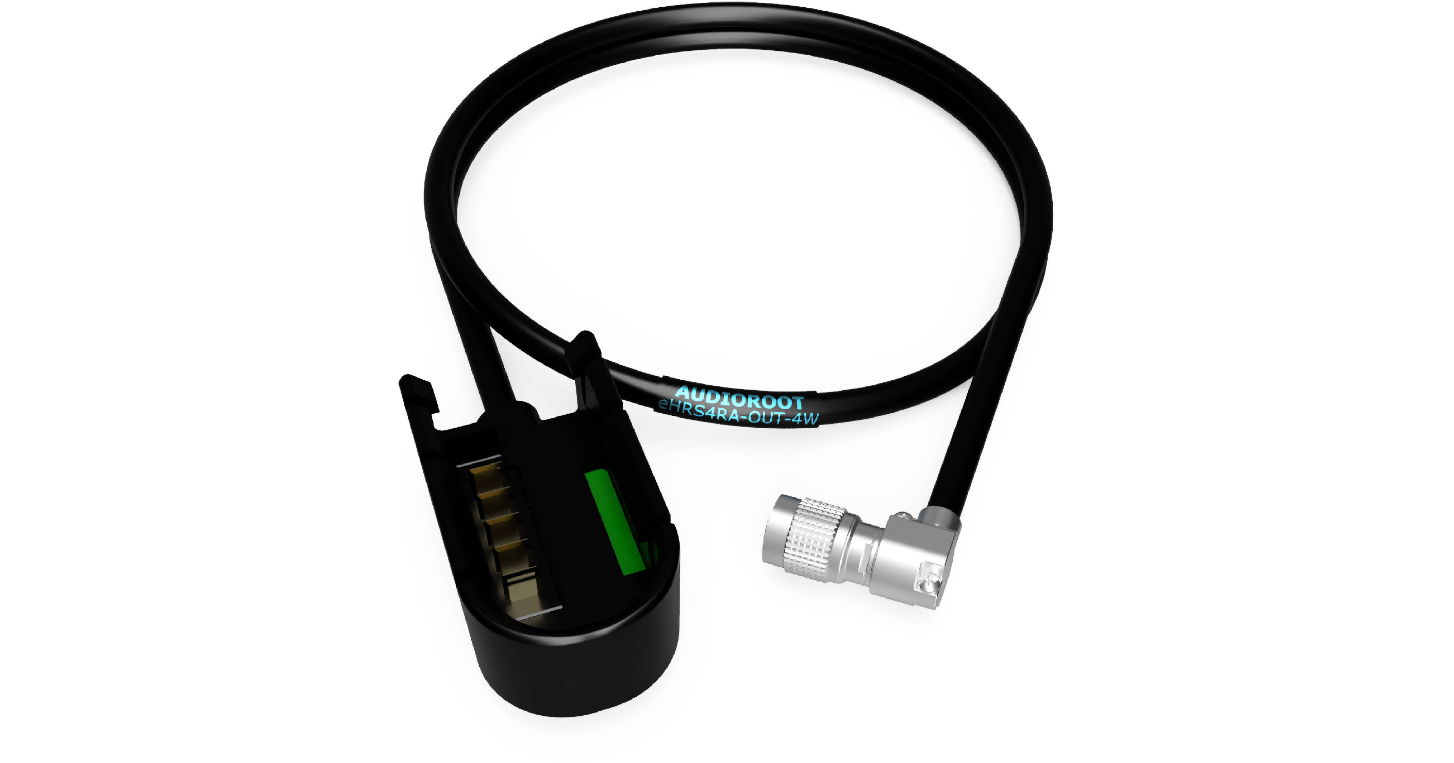 AUDIOROOT 4-Pin Right-Angle Hirose Male Battery EHRS4RA-OUT-4W