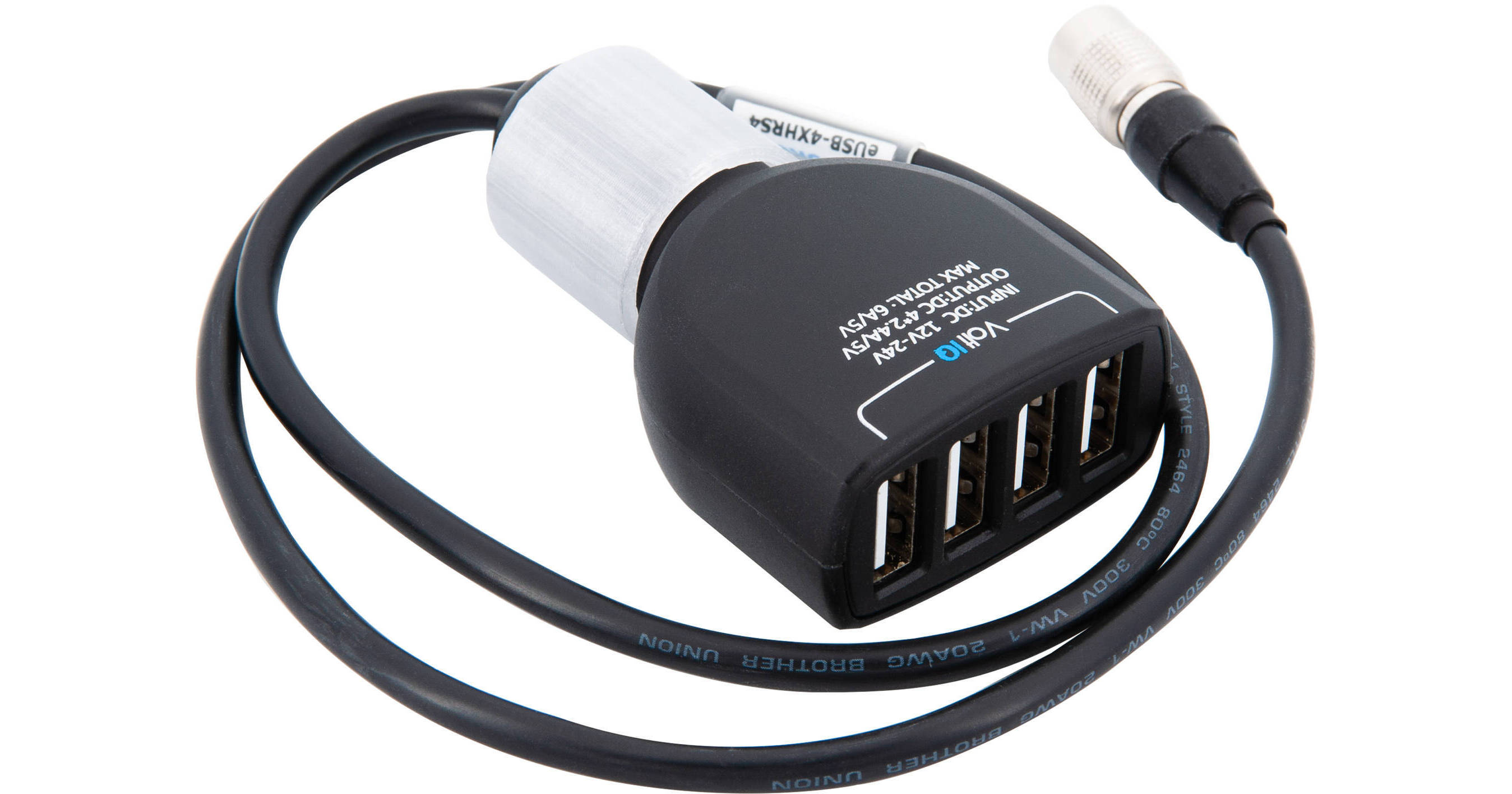 AUDIOROOT 10 to 24V 4-Pin Hirose to 4 x USB Converter